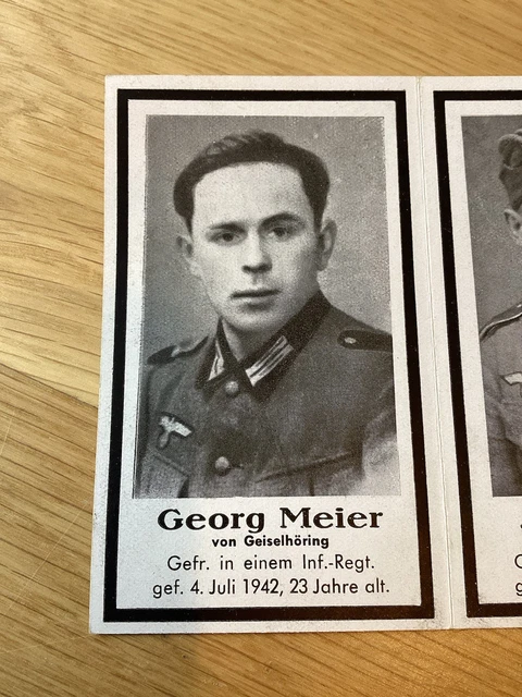 STERBEBILD BRÜDER INF. Regt. Grenadier Regt. 1942/43 gefallen EUR 1,00 ...