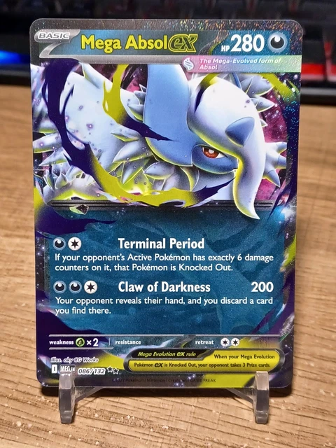 2025 POKÉMON MEGA Evolutions Mega Absol ex Double Rare 086/132 £1.82 ...