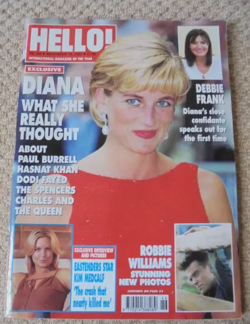 HELLO ! MAGAZINE No. 740 November 2002 : Princess Diana / Robbie ...