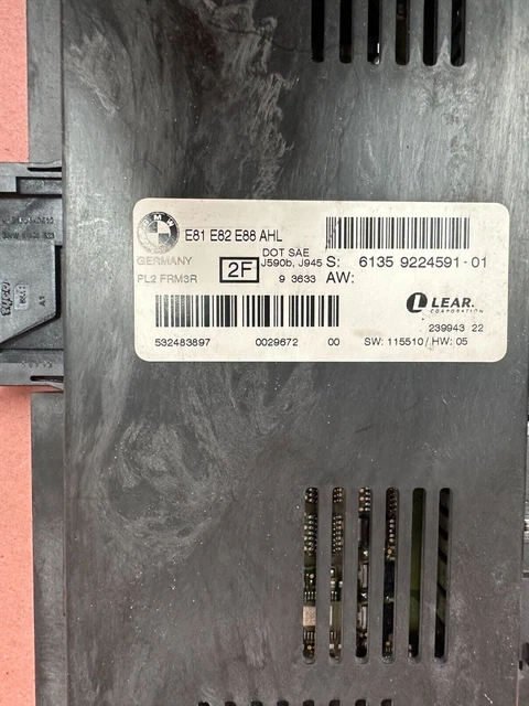 BMW E82 135I 125I 128I Footwell Body Control Module 92K Miles OEM $341. ...