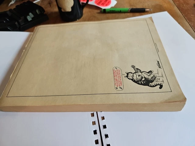 RARE VINTAGE THE Really Big Notepad Of B. Kliban CATS🐈Workman PAPER £54 ...