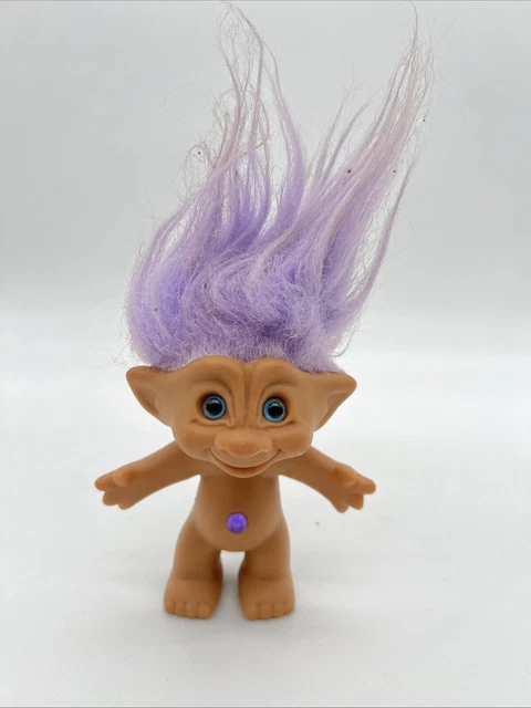 TROLL DOLL ACE Treasure Jewel Belly Star Purple Hair $8.99 - PicClick