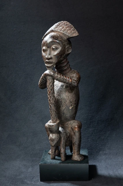 BAMUN SEATED FIGURE, Western Cameroon Grasslands, Central African ...