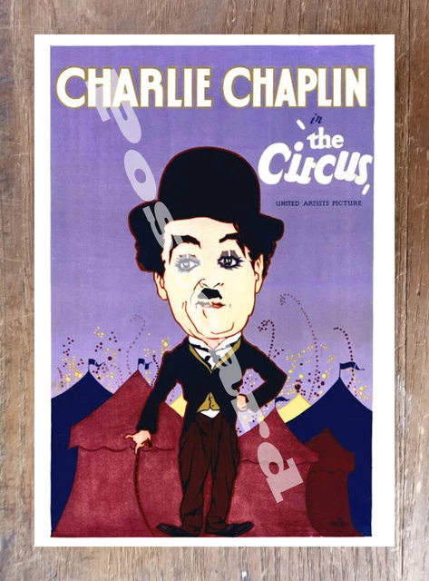 HISTORIC CHARLIE CHAPLIN'S 1928 The Circus Advertising Postcard 5 EUR 4 ...