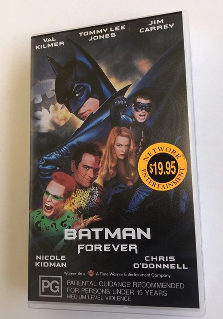 BATMAN FOREVER VHS Video Tape Warner Bros Robin The Riddler Two Face PG ...