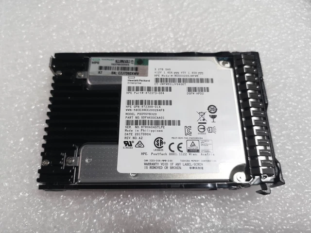 HPE 3.2TB 12G Sas Ds Ssd Mixed Use | Proliant Dl380 Dl360 Gen9 Gen10 ...