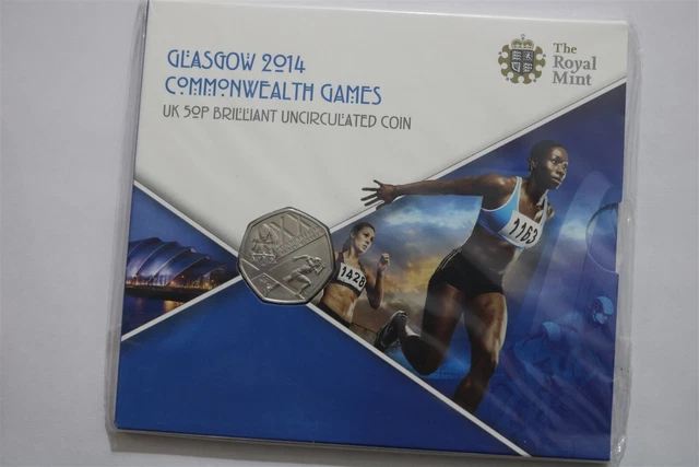 🧭 🇬🇧 UK GB Royal Mint Glasgow Games 2014 50p Sealed B73 #2 $64.45 - PicClick CA