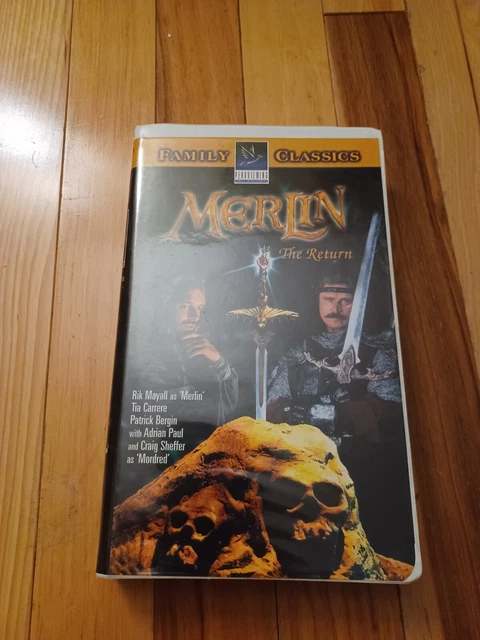 MERLIN THE RETURN Rare Family Fantasy VHS 2000 OOP HTF Clamshell Rik ...
