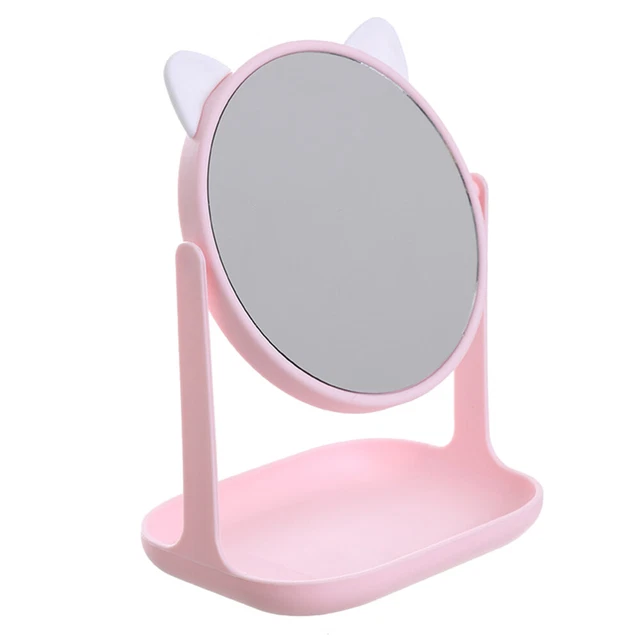 ROSA ADDOMINALI SPECCHIO Per Il Trucco Dell'orecchio Di Gatto EUR 15,89 ...