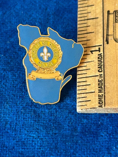 SQ SURETE DU Quebec Provincial Police Quebec Shape with Logo Lapel Pin ...