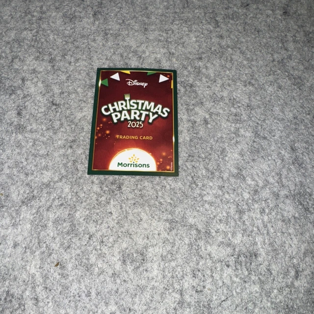 MORRISONS DISNEY CHRISTMAS Party 2025 Trading Card - Stitch (Number 14 ...