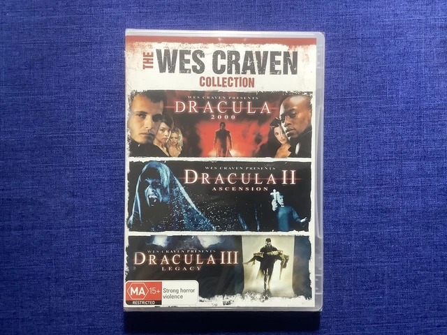 DRACULA COLLECTION 1-3 Wes Craven Boxset (DVD) Horror Vampires - Region ...