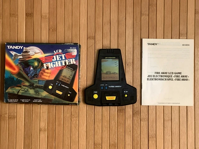 RETRO BOXED TANDY Jet Fighter Vintage 1990 LCD Handheld Electronic Game ...