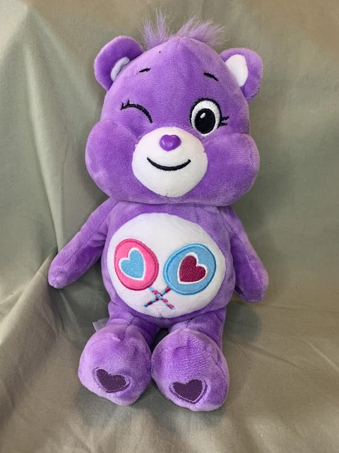 AUTHENTIC BASIC FUN Care Bears 9" Bean Plush SHARE BEAR Sitting ...