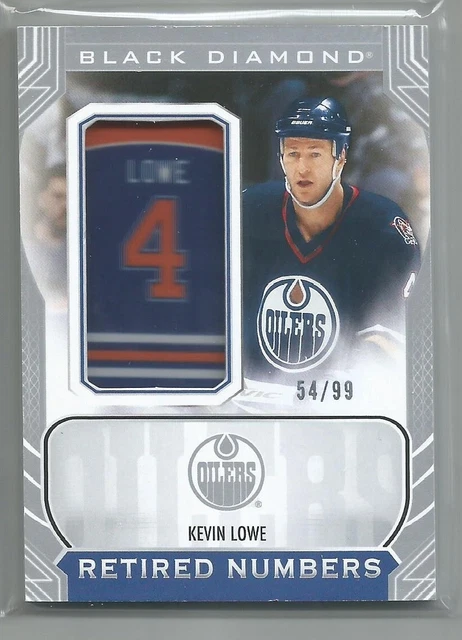 2024-25 UD BLACK Diamond NHL KEVIN LOWE Oilers Retired Numbers Patches ...