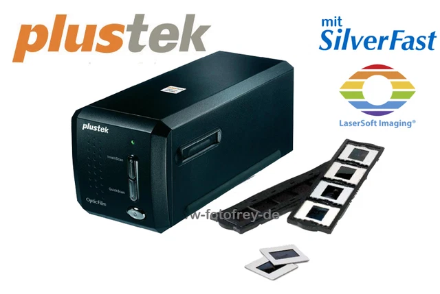 PLUSTEK OPTICFILM 8200I SE Scanner + SilverFast SE 9 Plus DIA NEGATIV ...