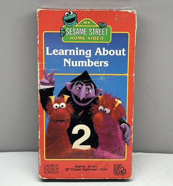 MY SESAME STREET Learning About Numbers VHS 1986 Video Tape PBS Kids ...