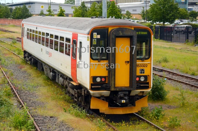 CLASS 153, SINGLE car DMU, 153322 in Greater Anglia White at Norwich £0 ...