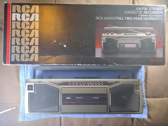 RCA RP-7715 DE colección Boombox Portátil AM/FM Estéreo/Reproductor de ...