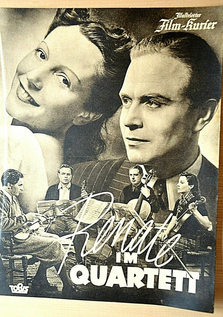 BFK 2966 PROGRAMMA Film Renate Im Quartet Käthe Di Nagy Gustav Fröhlich ...