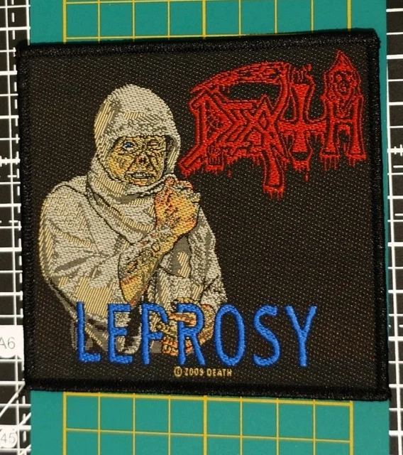 DEATH LEPROSY WOVEN SEW ON PATCH classic death metal Album new Licenced Merch £4.75 - PicClick UK