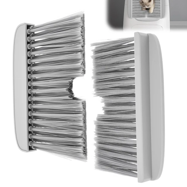 2X CAT LITTER Box Door Brush Floating Hair Removal Tool for Removing ...