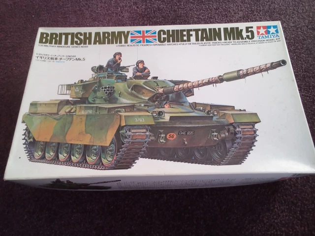 TAMIYA BRITISH ARMY Chieftain Tank Mk 5, 1/35 scale model kit EUR 21,32 ...