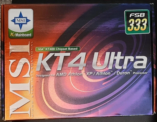 MSI KT4 ULTRA Sockel A AGP ISA retro Mainboard OVP EUR 225,00 - PicClick DE