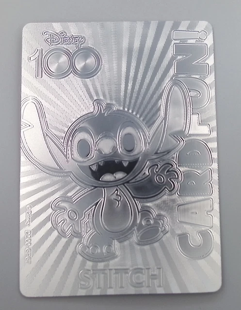 STITCH 2023 CARD.FUN Disney 100 Years Art Photolithography Silver /666 ...