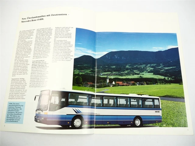 MERCEDES BENZ O408 bus intercity bus brochure 1991 £18.36 - PicClick UK