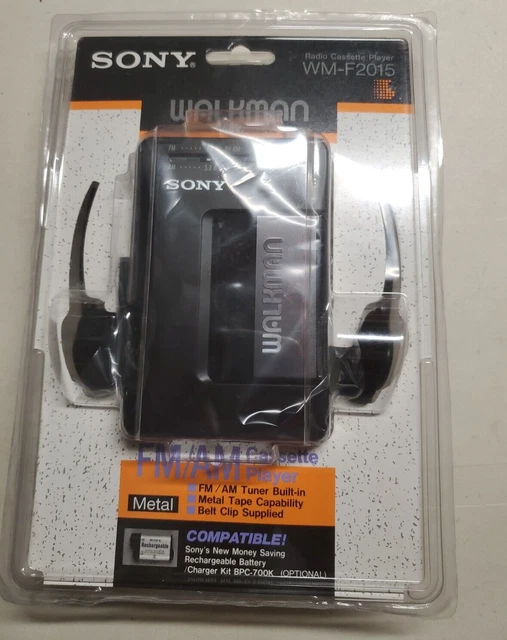 SONY WALKMAN FM/AM Radio Cassette Player WM-F2015 Black NEVER OPENED ...