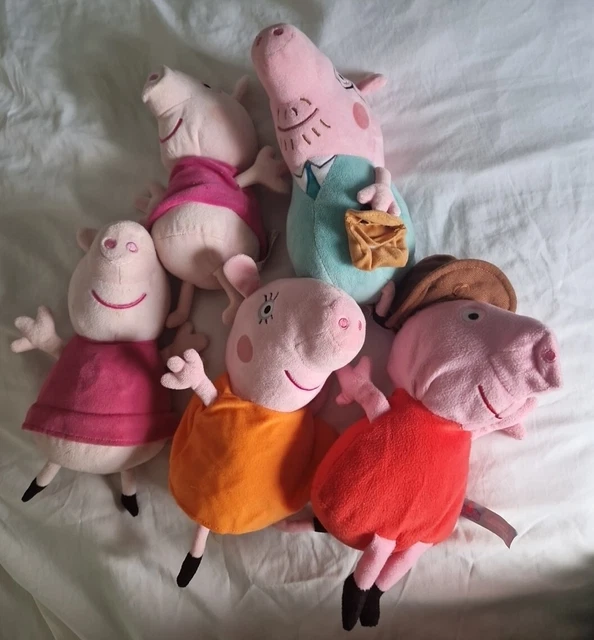 PEPPA PIG CUDDLY Plush Soft Toys Pink Kids TV Bundle Of 5 £12.99 ...