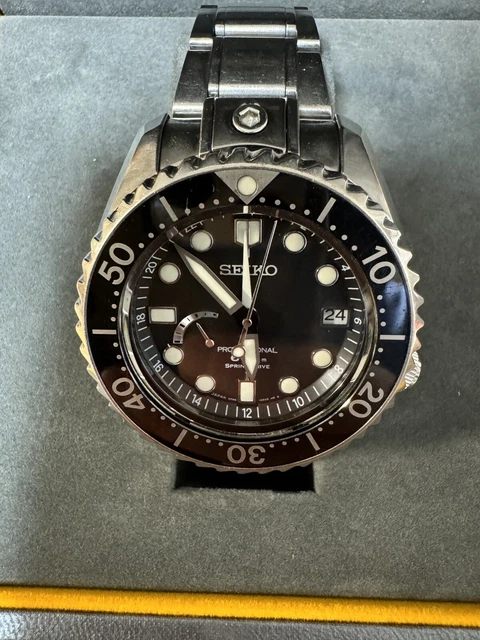 SEIKO SBDB001 SPRING Drive Marinemaster 600m Diver 5R66 Titanium ...