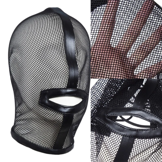 ADULT BLACK MESH Head Cover Cosplay Hat Women Hat Carnivals Dress up ...