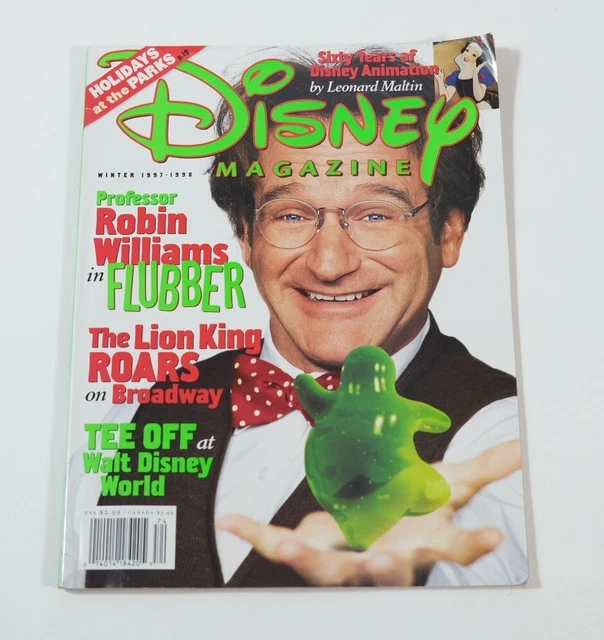 THE DISNEY WINTER 1997-Professor Robin Williams In Flubber Magazine £6. ...