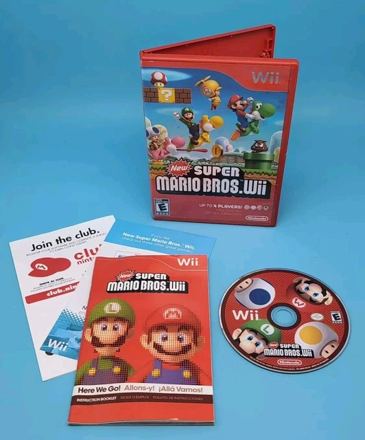 NEW SUPER MARIO Bros. Wii (Nintendo Wii, 2009) - Complete CIB - TESTED ...
