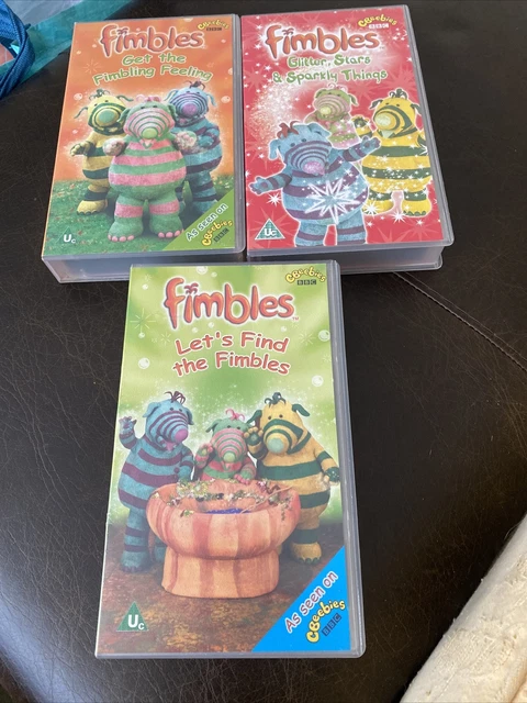 VHS FIMBLES X 3 , Let’s Find the Fimbles, , Glitter Stars + Fimbling ...