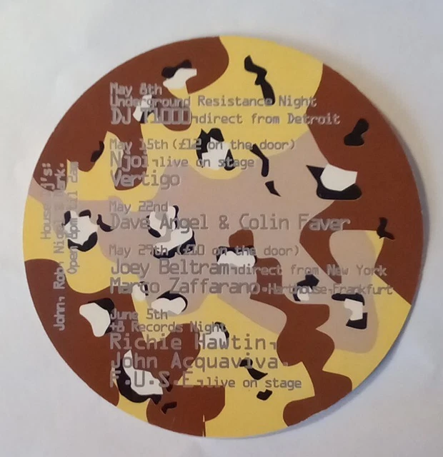 THE ORBIT LEEDS Rave Flyer 1992 Underground Resistance £8.00 - PicClick UK