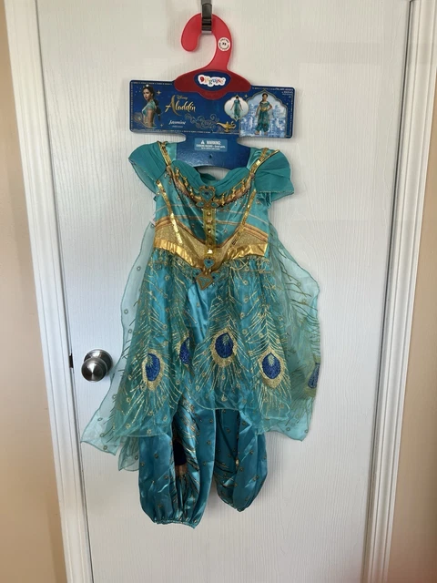 DISNEY ALADDIN PRINCESS Jasmine Deluxe Halloween Costume by Disguise XS ...