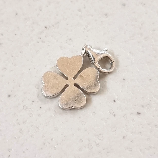 VINTAGE 1960S, STERLING silver charm, 4 leaf clover or shamrock £8.65 ...
