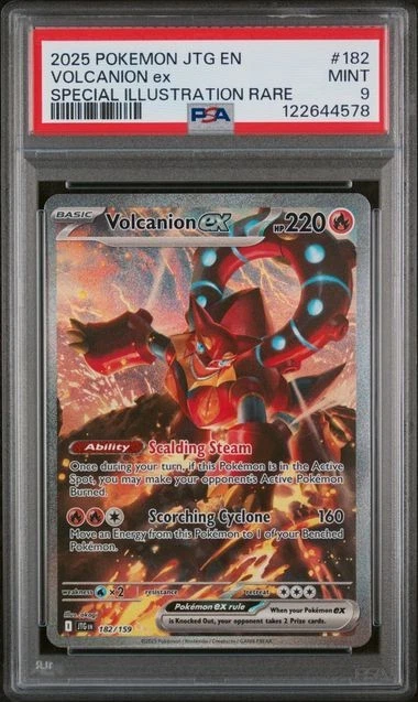 2025 POKEMON JTG EN-JOURNEY TOGETHER #182 VOLCANION ex SPECIAL ...
