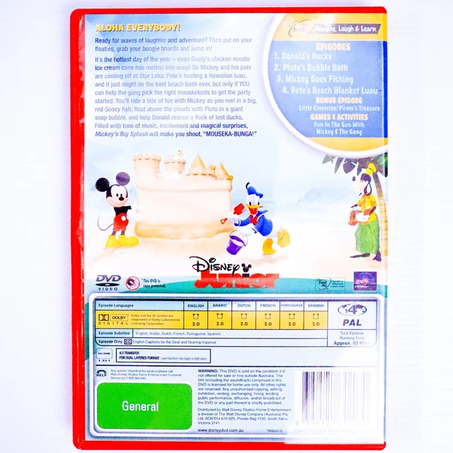 Mickey Mouse Clubhouse Mickey S Big Splash Dvd 2006 Animation