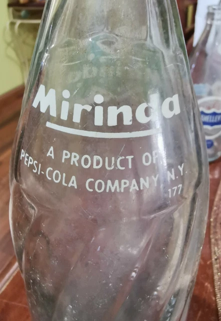 VINTAGE MIRINDA 26 oz Ceramic label Soft Drink bottle Scarce $30.00 ...