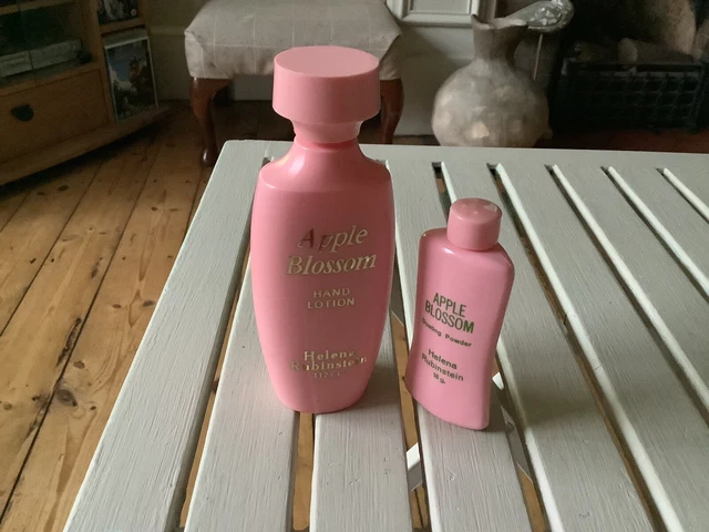VINTAGE USED HELENA Rubinstein Apple Blossom Hand Lotion And Dusting ...