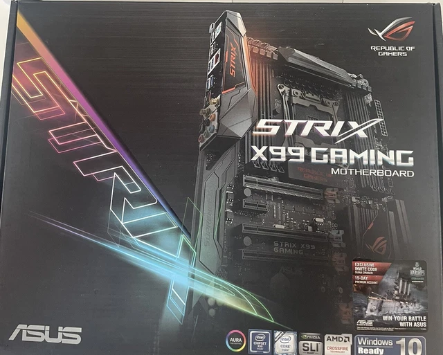 ASUS ROG STRIX X99 GAMING LGA2011-3 Motherboard & Xeon E5-2630L V4 10 ...