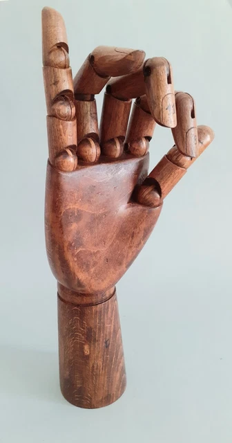 GRANDE MAIN ENTIÈREMENT Articulé En Bois - 1951 EUR 69,00 - PicClick FR