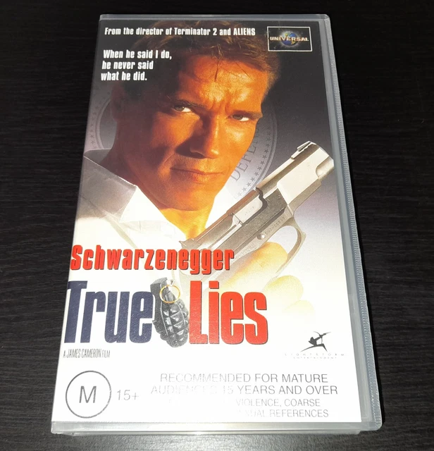 TRUE LIES, SCHWARZENEGGER, VHS Tape, Vintage Video, Movie M, 1994 $18. ...