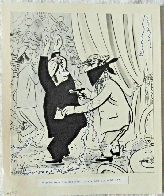 ORIGINAL INK DRAWING - cartoon by Alexander Knuth, theme: carnival ...