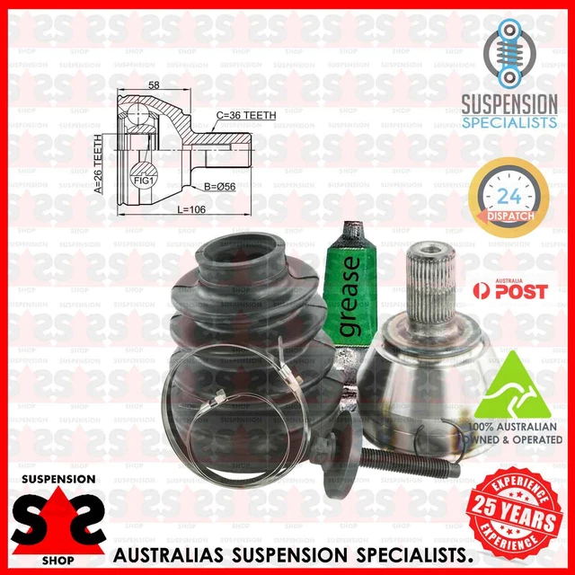 FRONT AXLE JOINT Kit, Drive Shaft Suit FORD Focus Ii Turnier (Da_, Ffs, Ds) 1.8 EUR 75,38 ...