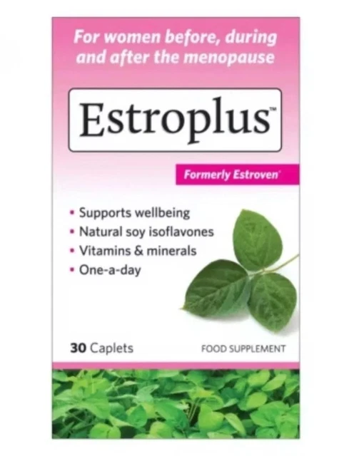 ESTROPLUS (FORM ESTROVEN) 30 Caplets Before, During and After Menopause ...